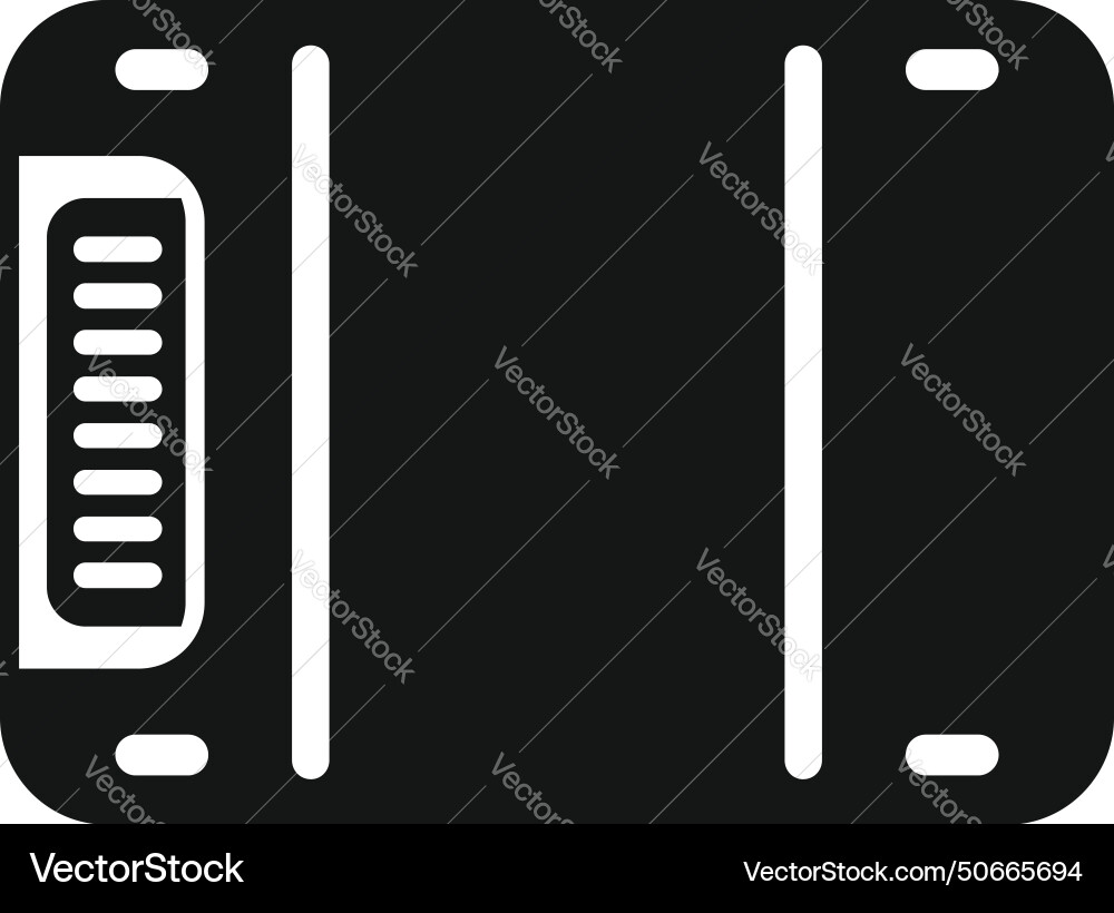 Gigabyte data icon simple big disk device Vector Image