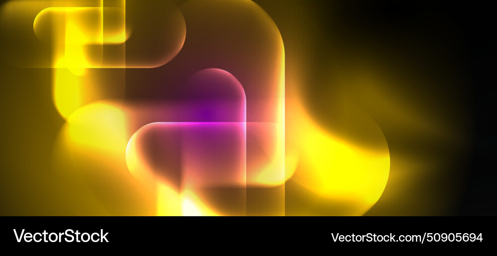 Shiny color neon glowing design Royalty Free Vector Image