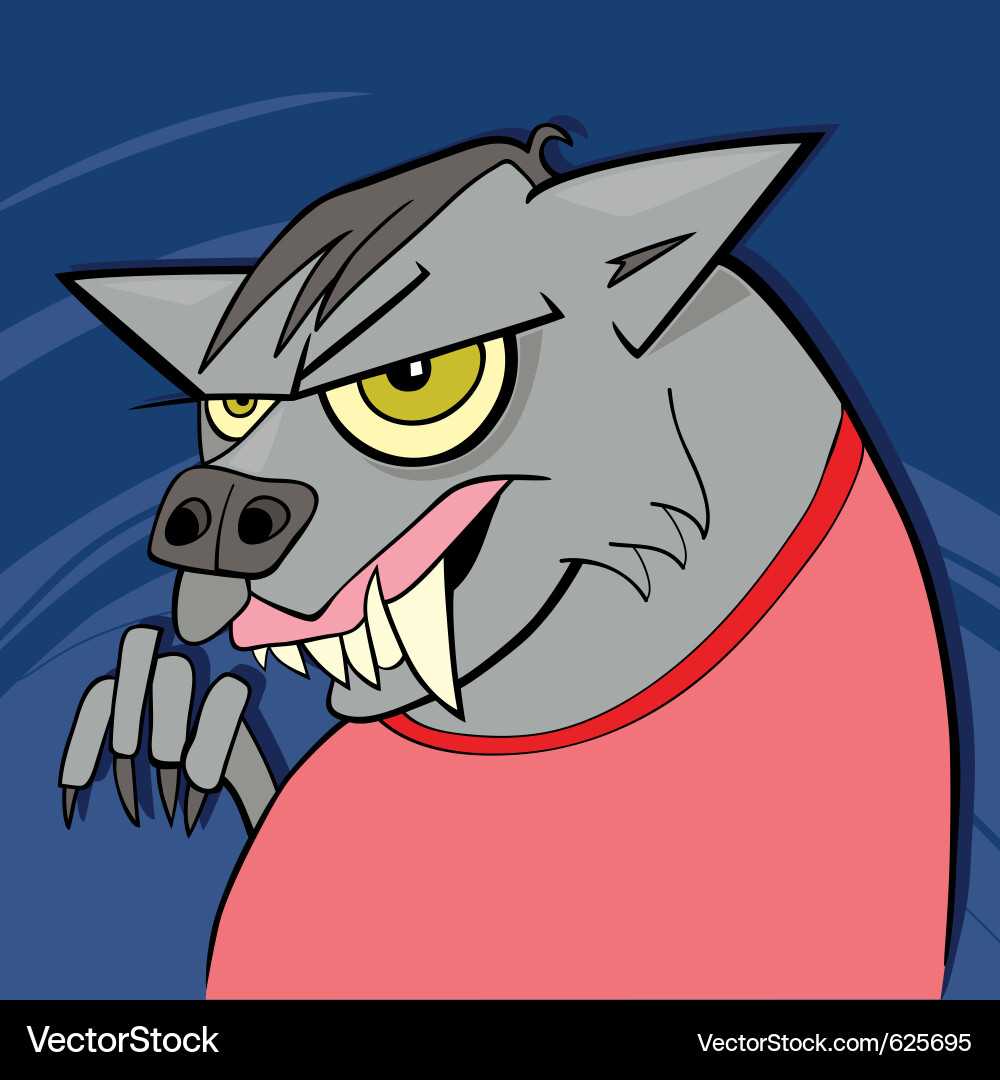 Cartoon werewolf Royalty Free Vector Image - VectorStock