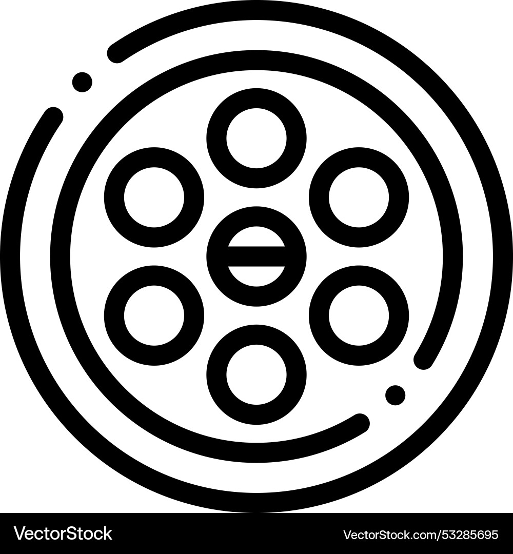 Drainage icon thin linear style design isolated Vector Image