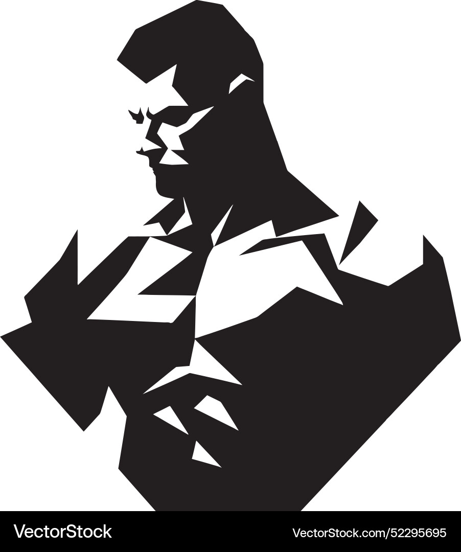 Monochrome mastery inked muscles intensity dyn Vector Image