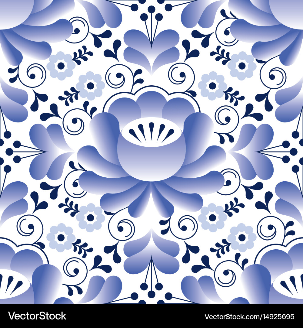 Russian seamless folk pattern traditional design Vector Image