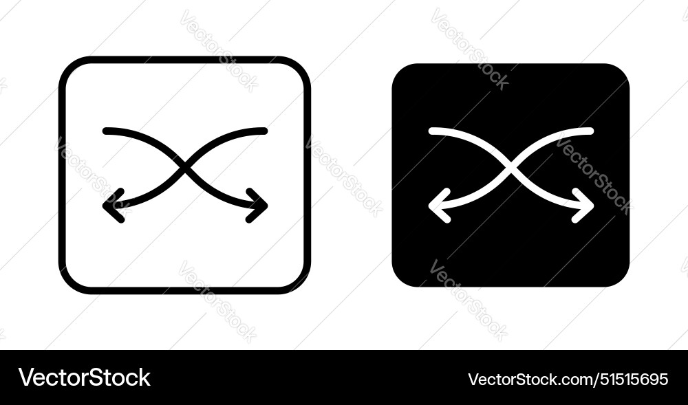 Shuffle icon Royalty Free Vector Image - VectorStock