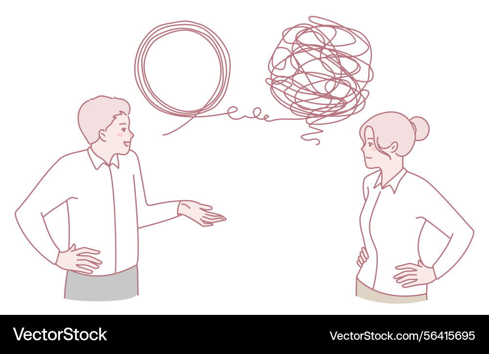 Understanding effective communication Royalty Free Vector