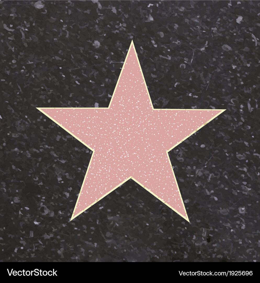 Fame star Royalty Free Vector Image - VectorStock