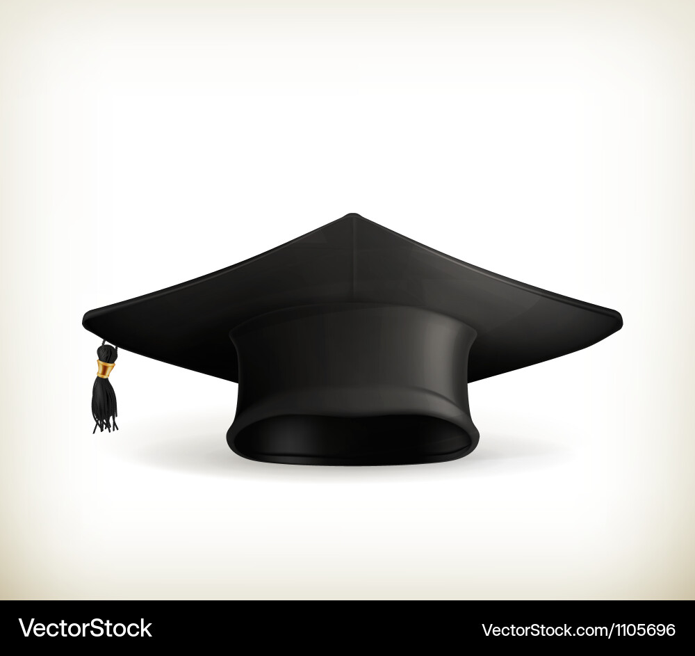 Graduation cap Royalty Free Vector Image - VectorStock