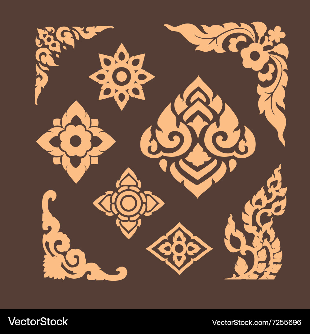 Linethai preview Royalty Free Vector Image - VectorStock
