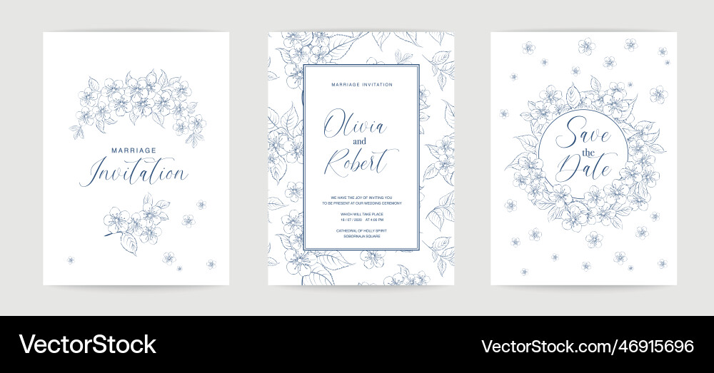 Marriage design template with custom names Vector Image