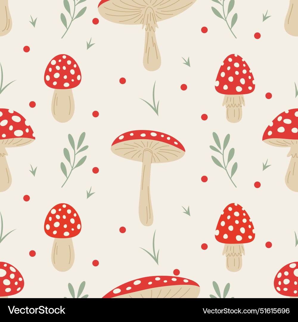 Seamless pattern with hand drawn cartoon Vector Image