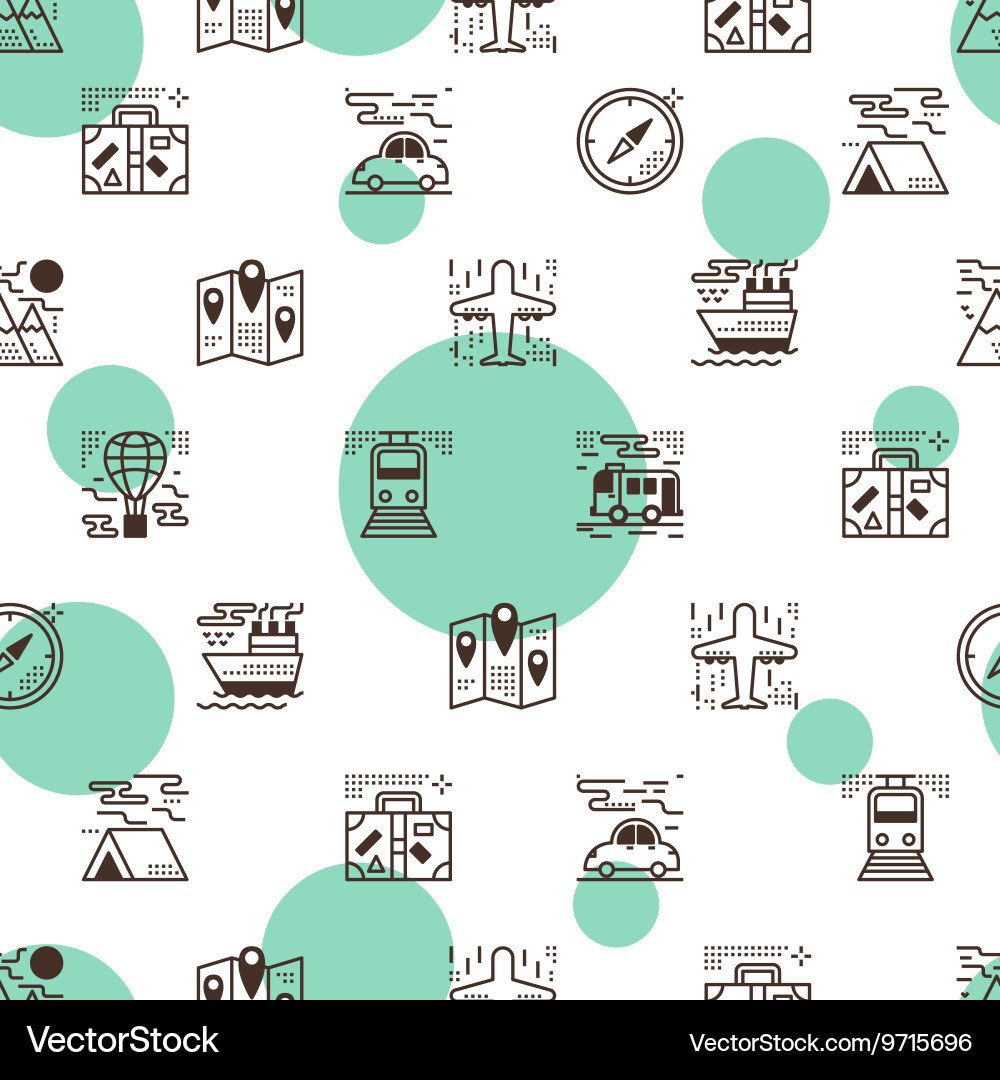 Transportation seamless pattern Royalty Free Vector Image