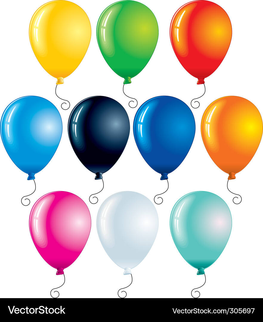 Balloons Royalty Free Vector Image - VectorStock