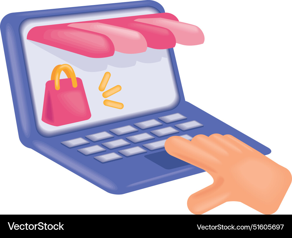 Online store ecommerce mobile app Royalty Free Vector Image