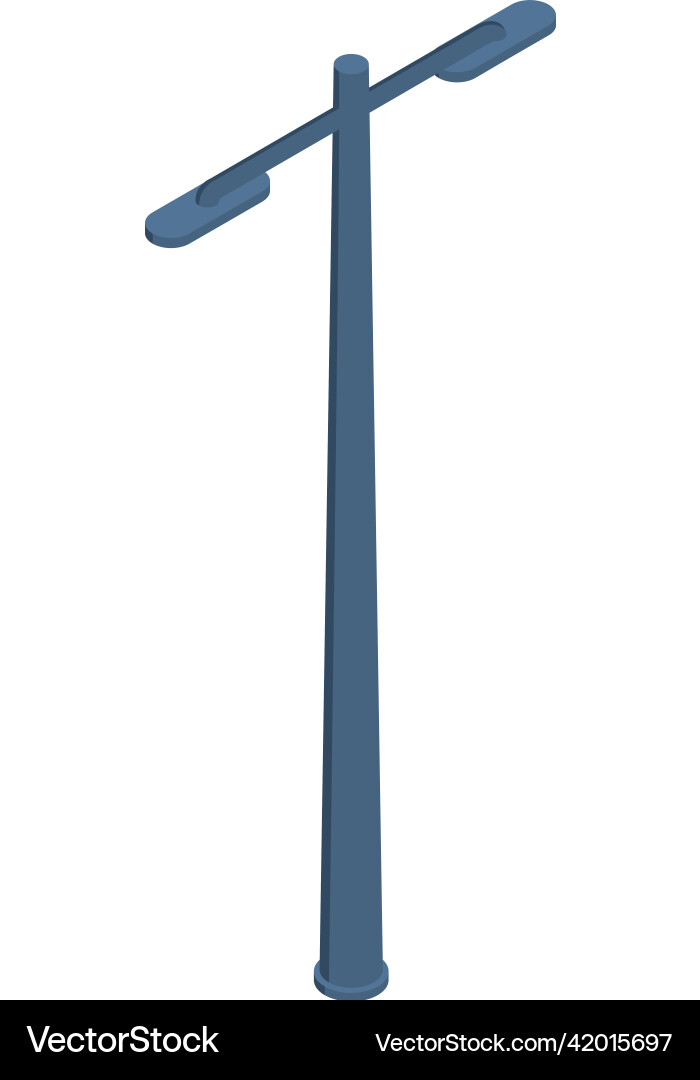 Park lamp post composition Royalty Free Vector Image