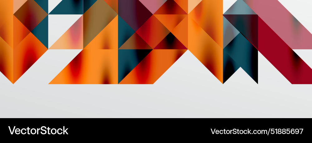 Tech minimal overlapping triangle shapes elements Vector Image