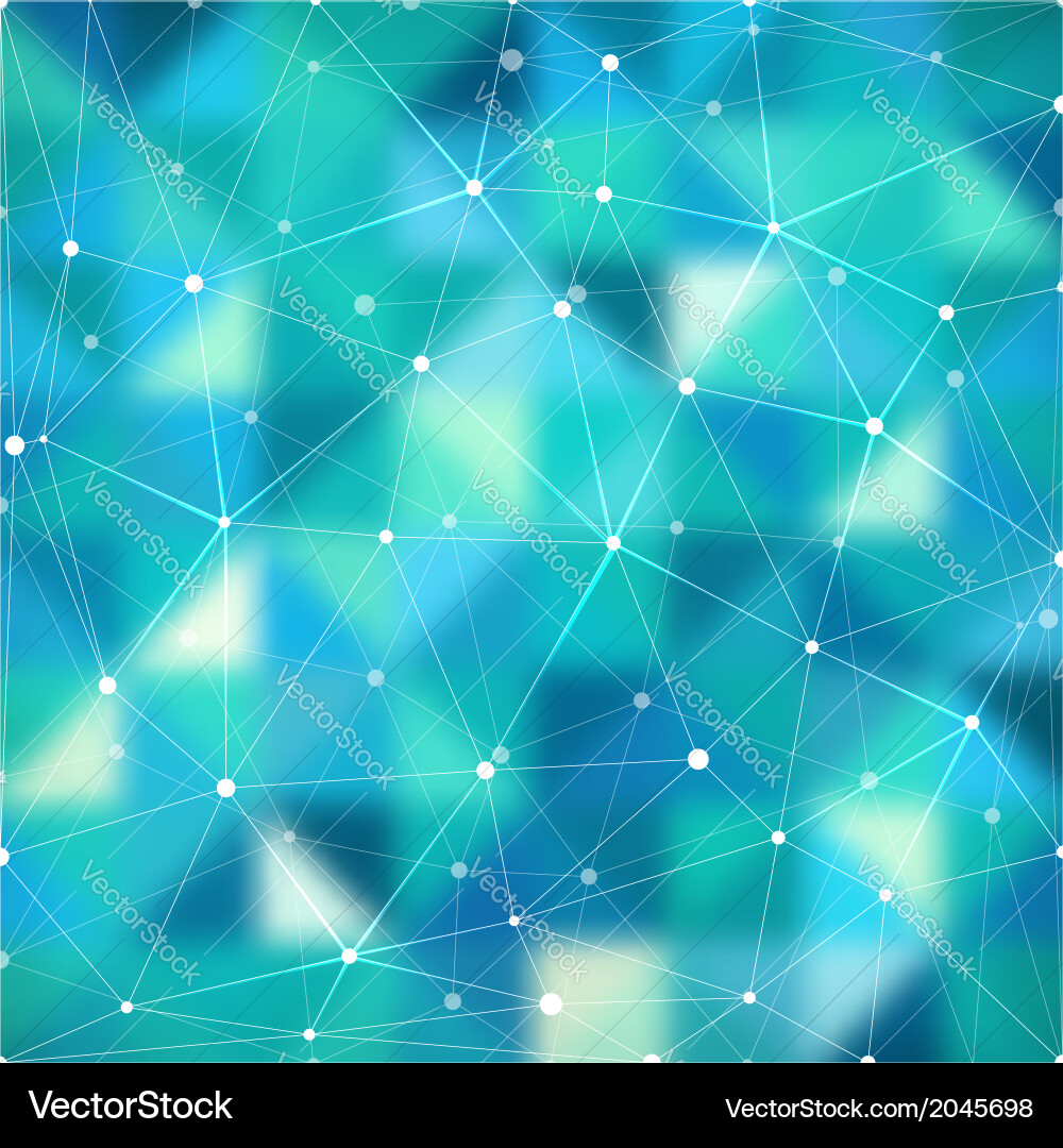 Abstract triangles connections background Vector Image
