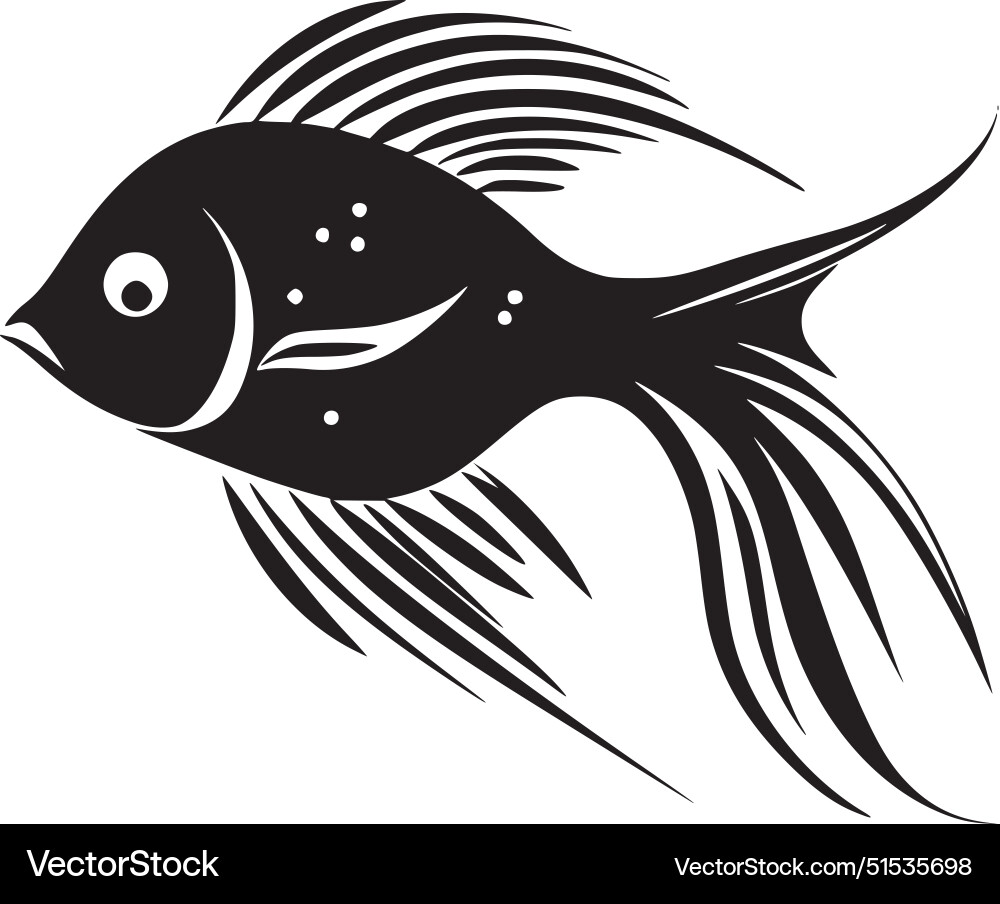 Angelfish - minimalist and flat logo Royalty Free Vector