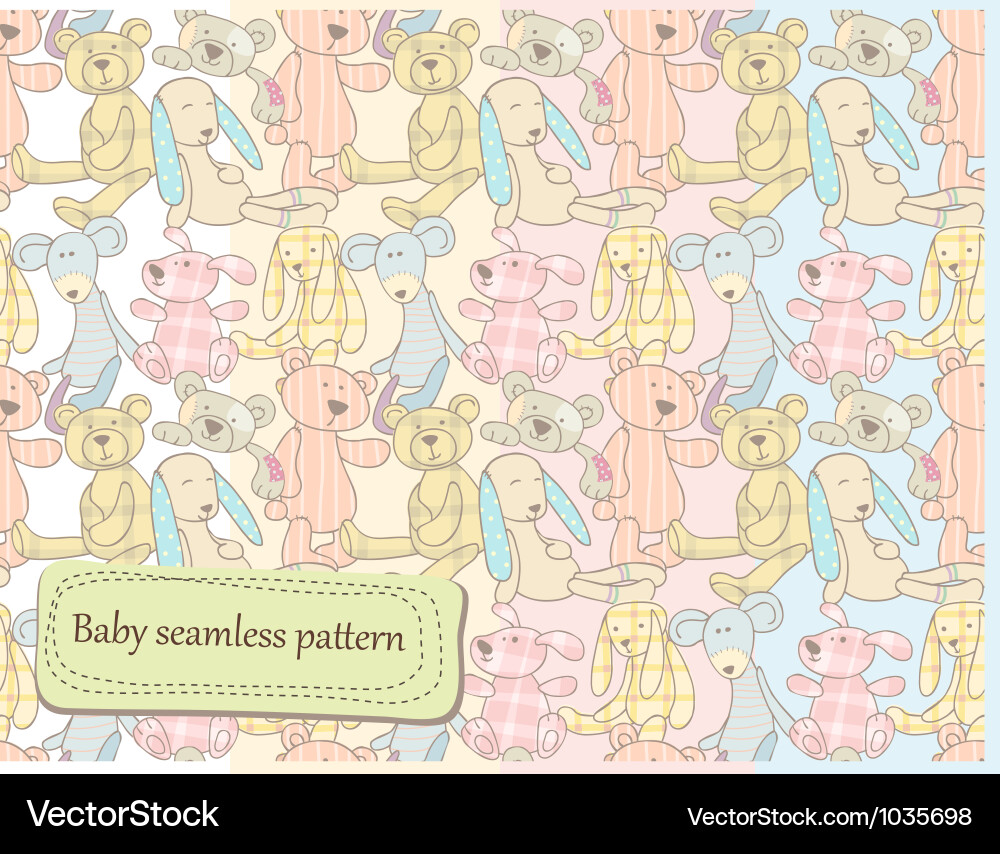Baby seamless pattern Royalty Free Vector Image