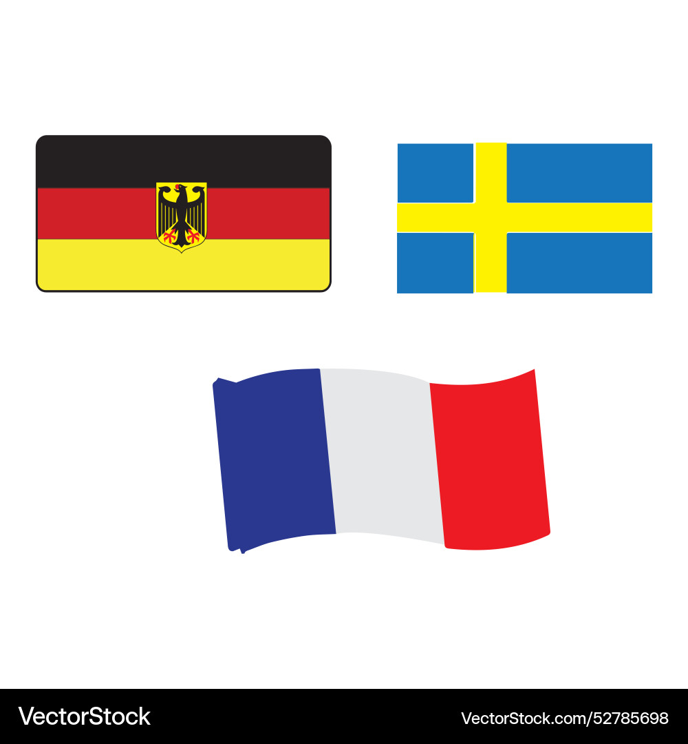 Icons of european union country flags Royalty Free Vector Icons of european union country flags Royalty Free Vector