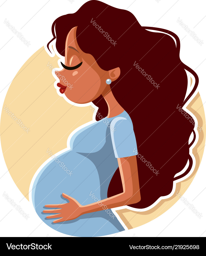Pregnant woman Royalty Free Vector Image - VectorStock