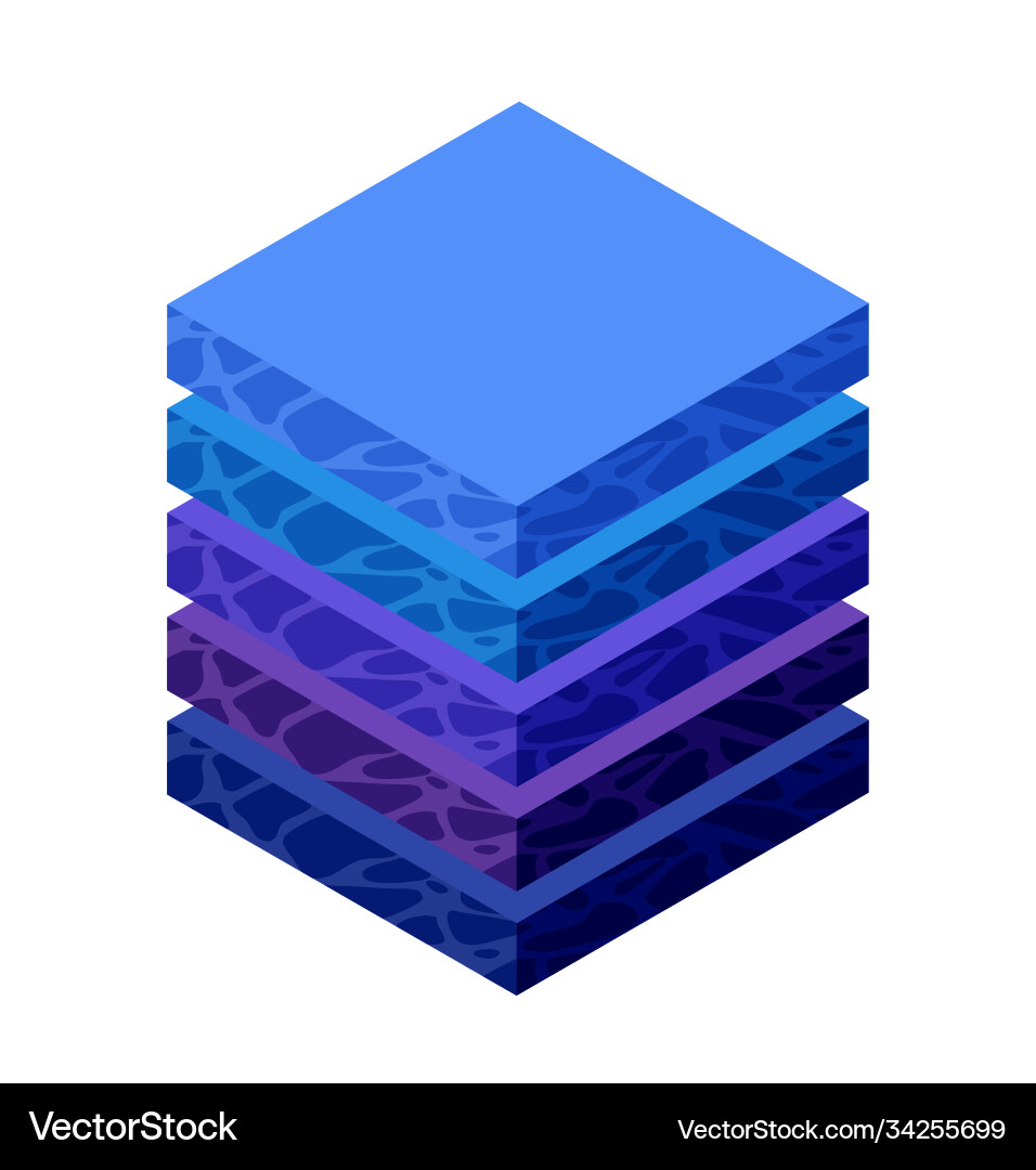 Geological and underground layers soil under Vector Image