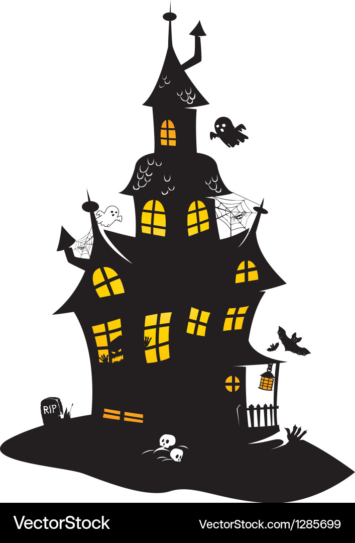 Haunted mansion Royalty Free Vector Image - VectorStock