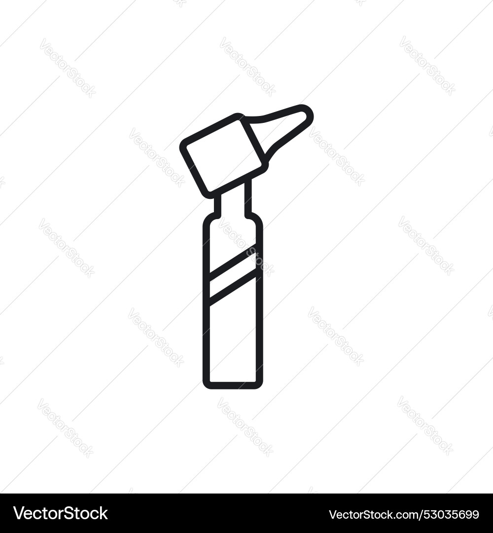 Otoscope icon isolated Royalty Free Vector Image