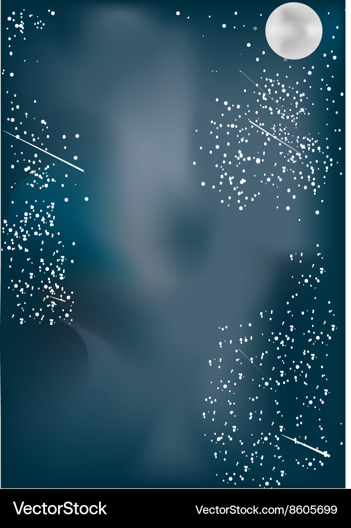 Starry sky Royalty Free Vector Image - VectorStock