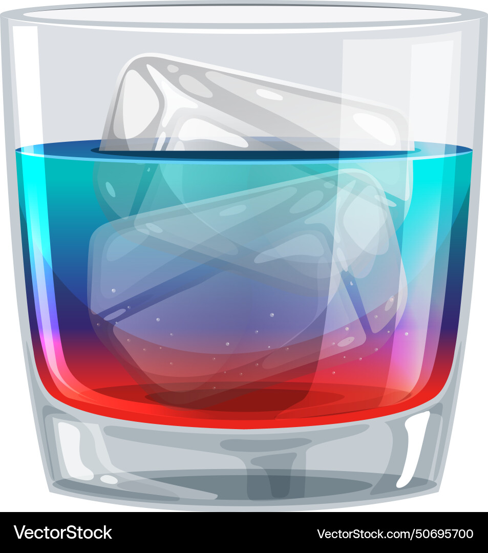 A refreshing layered drink Royalty Free Vector Image