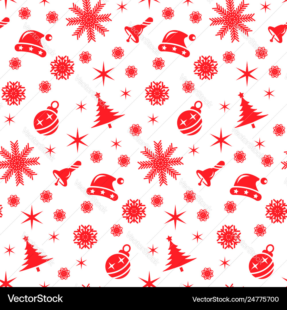 Christmas seamless pattern background Royalty Free Vector