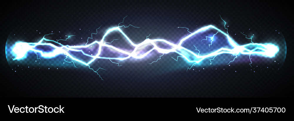 Dynamic Lightning Strike Royalty Free Vector Image