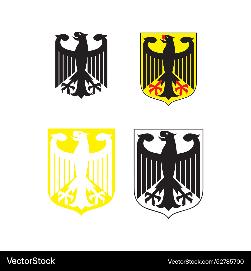 Germany flag icon Royalty Free Vector Image - VectorStock