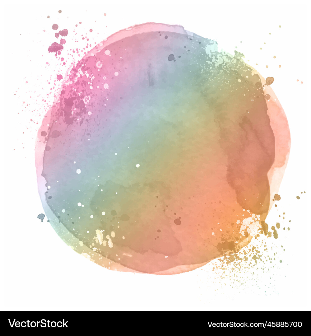 Pastel hand painted watercolour design Royalty Free Vector
