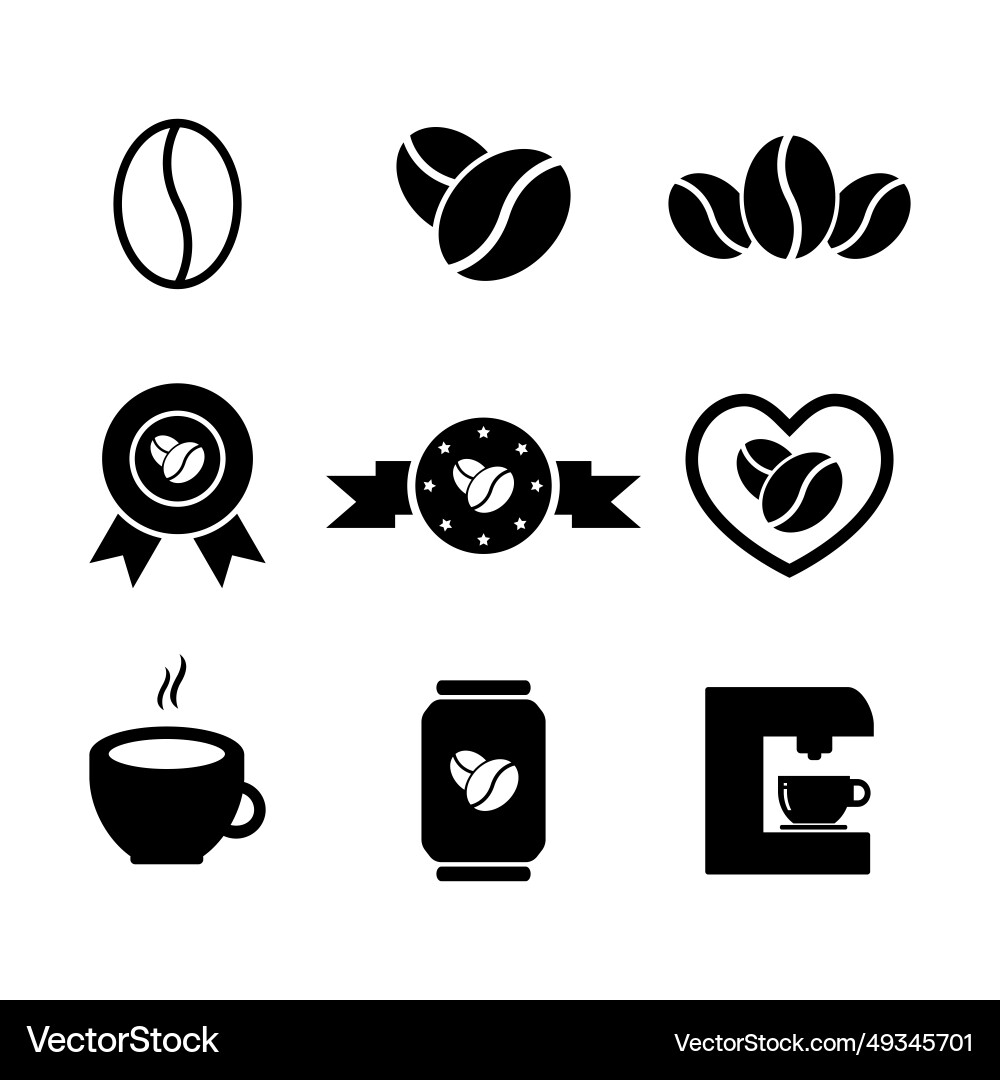 Coffee icon set design Royalty Free Vector Image