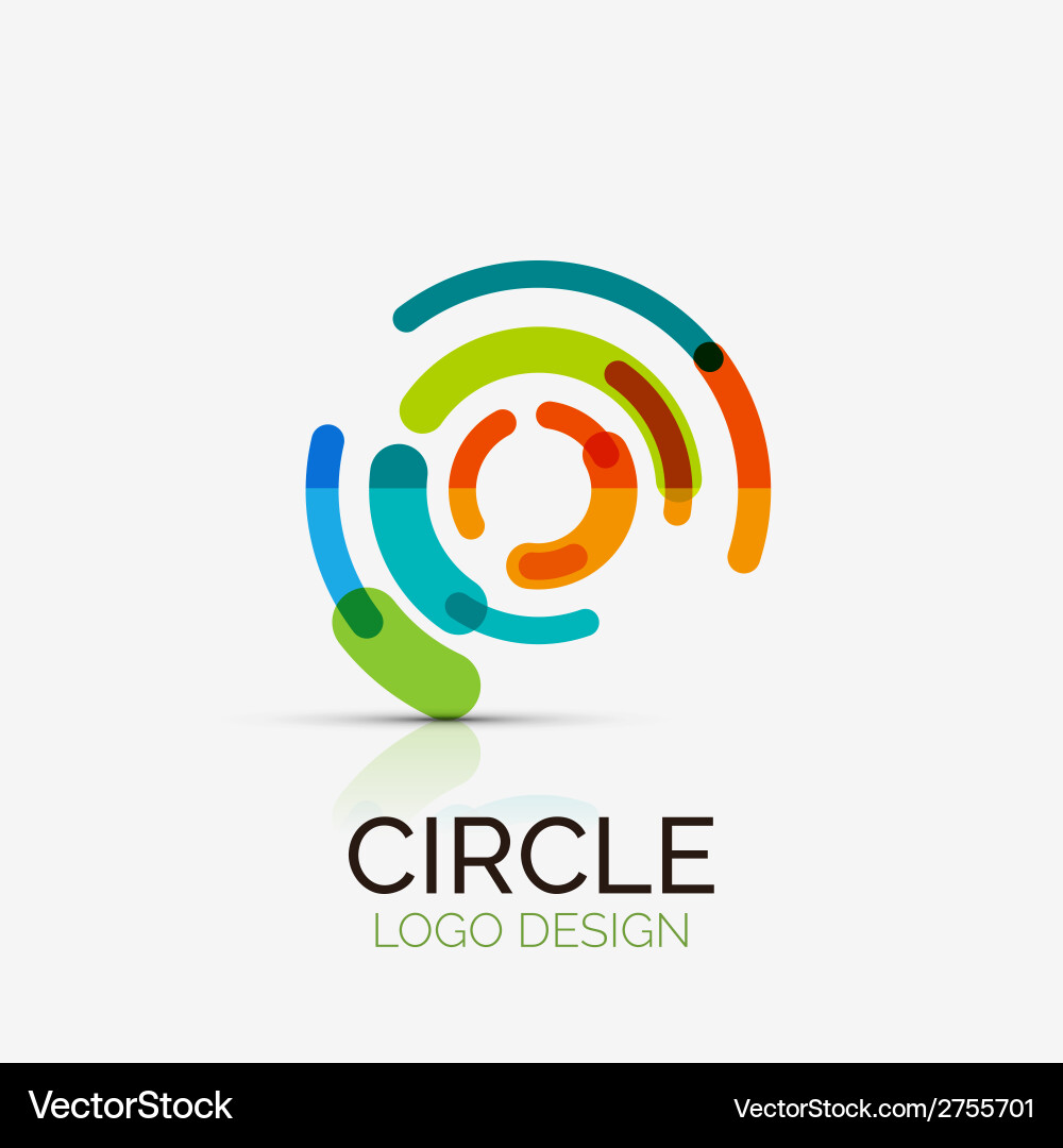 Modern Circle Logo - Tech & Innovation Vector Image