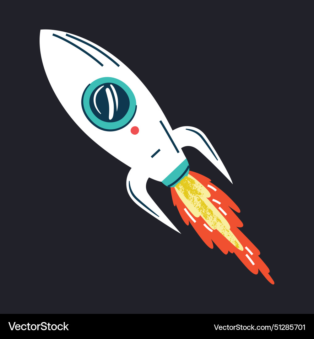 Spaceship icon of space Royalty Free Vector Image