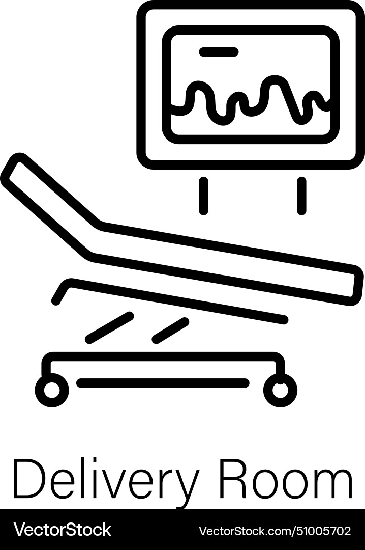 Delivery room Royalty Free Vector Image - VectorStock