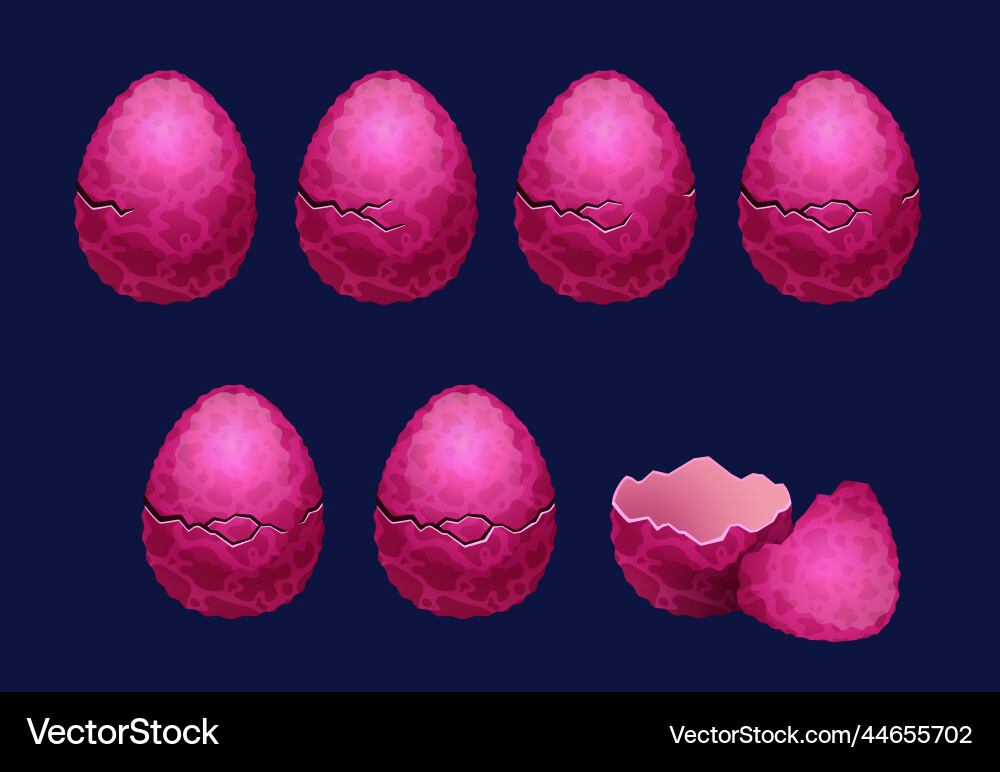 Dragon egg animation cartoon magic fantasy Vector Image