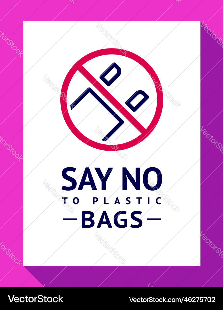 No plastic straws forbidden prohibited poster Vector Image