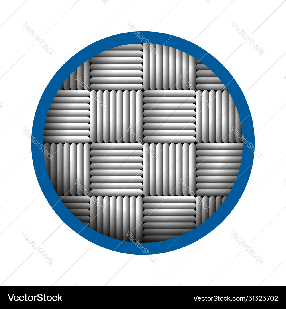 Polyester icon - synthetic fiber for clothing Vector Image