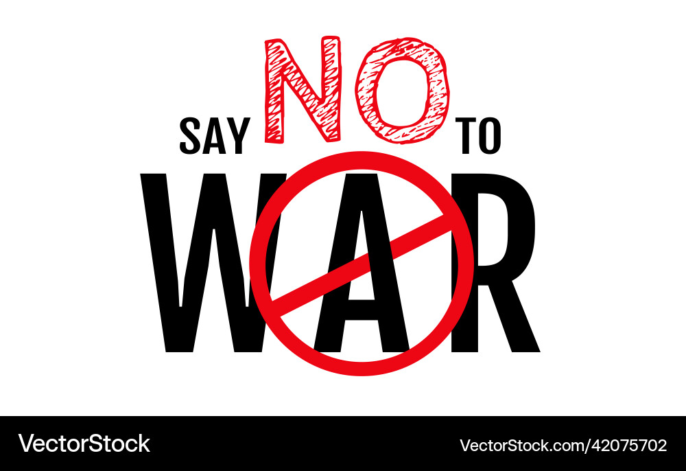 Poster with text and stop sign typography Vector Image