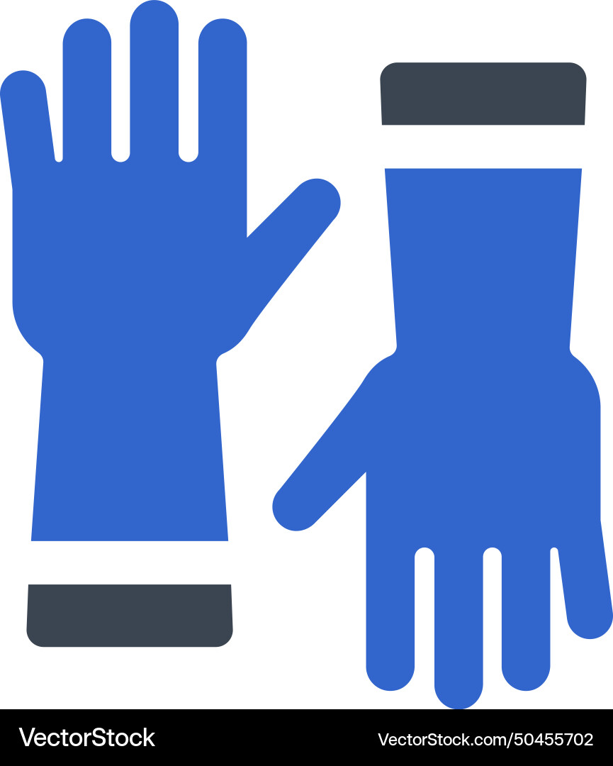 Safety gloves icon Royalty Free Vector Image - VectorStock