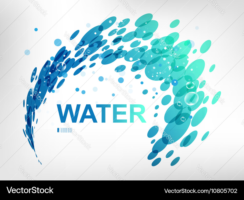 Sign water spray Royalty Free Vector Image - VectorStock