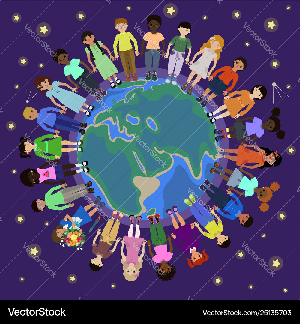 Children of the World – Royalty-Free Vector | VectorStock
