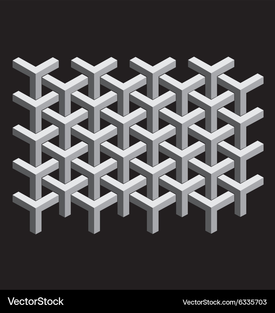 Complex Cube Arrangement Royalty Free Vector Image