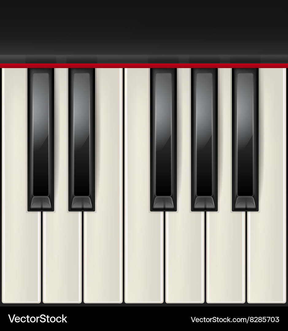 Piano keys Royalty Free Vector Image - VectorStock