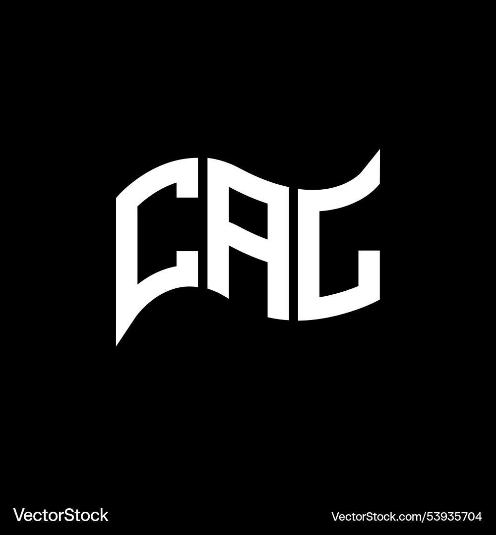 Cal logo design simple and modern Royalty Free Vector Image