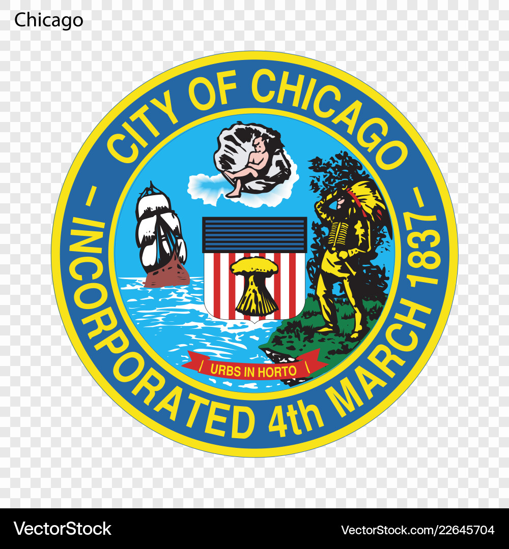 Emblem of chicago Royalty Free Vector Image - VectorStock