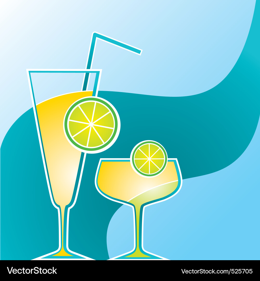 Cocktails Royalty Free Vector Image - VectorStock