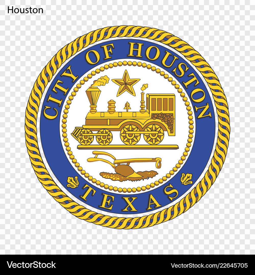 Emblem of houston Royalty Free Vector Image - VectorStock