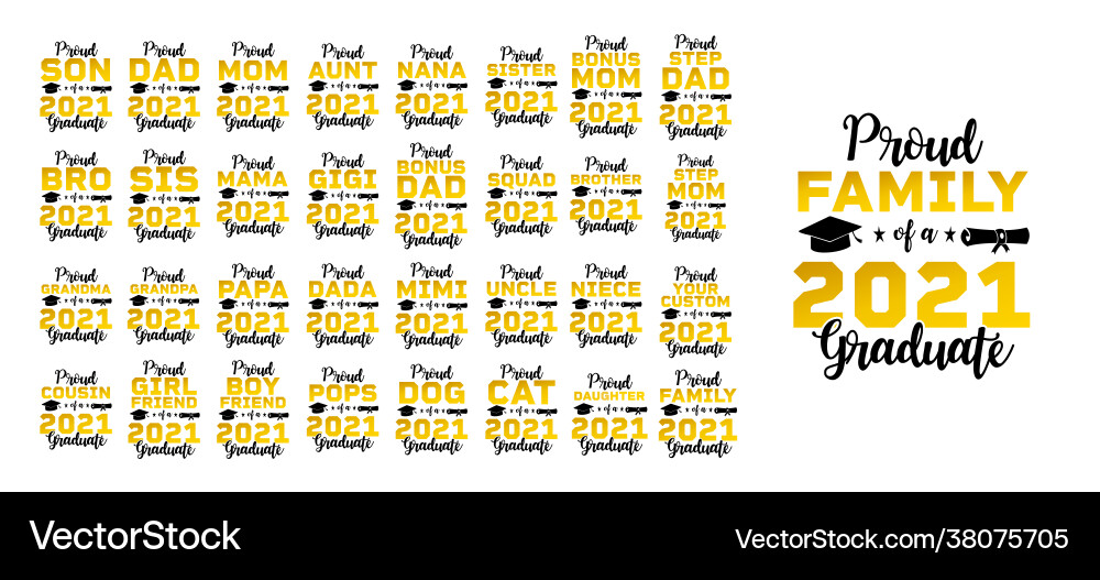 Graduation 2021 Royalty Free Vector Image - VectorStock